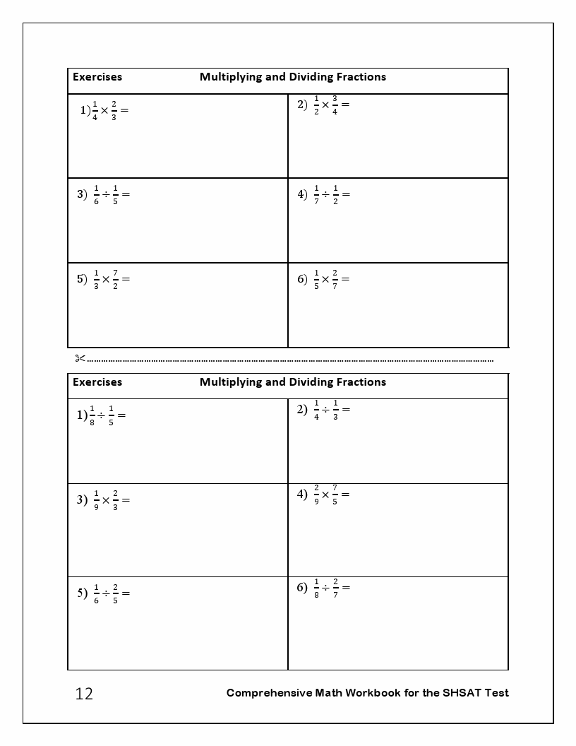 Comprehensive Math Workbook for the SHSAT Test: Student Workbook and 2 ...