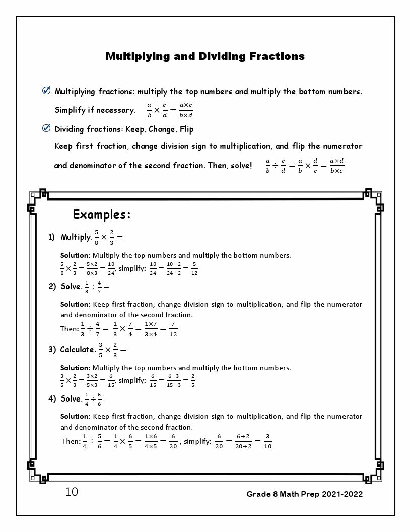 Grade 8 Math Prep 2021-2022: The Most Comprehensive Review and Ultimate ...