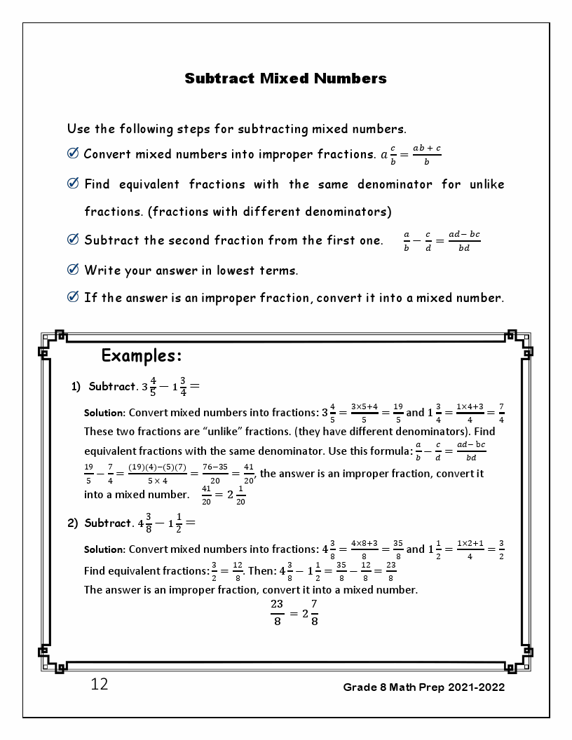Grade 8 Math Prep 2021-2022: The Most Comprehensive Review and Ultimate ...