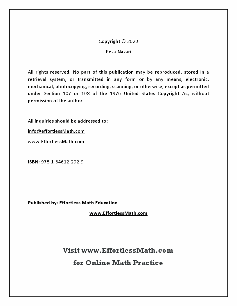 Grade 8 Math Study Guide 2021 – 2022: A Comprehensive Review and Step ...