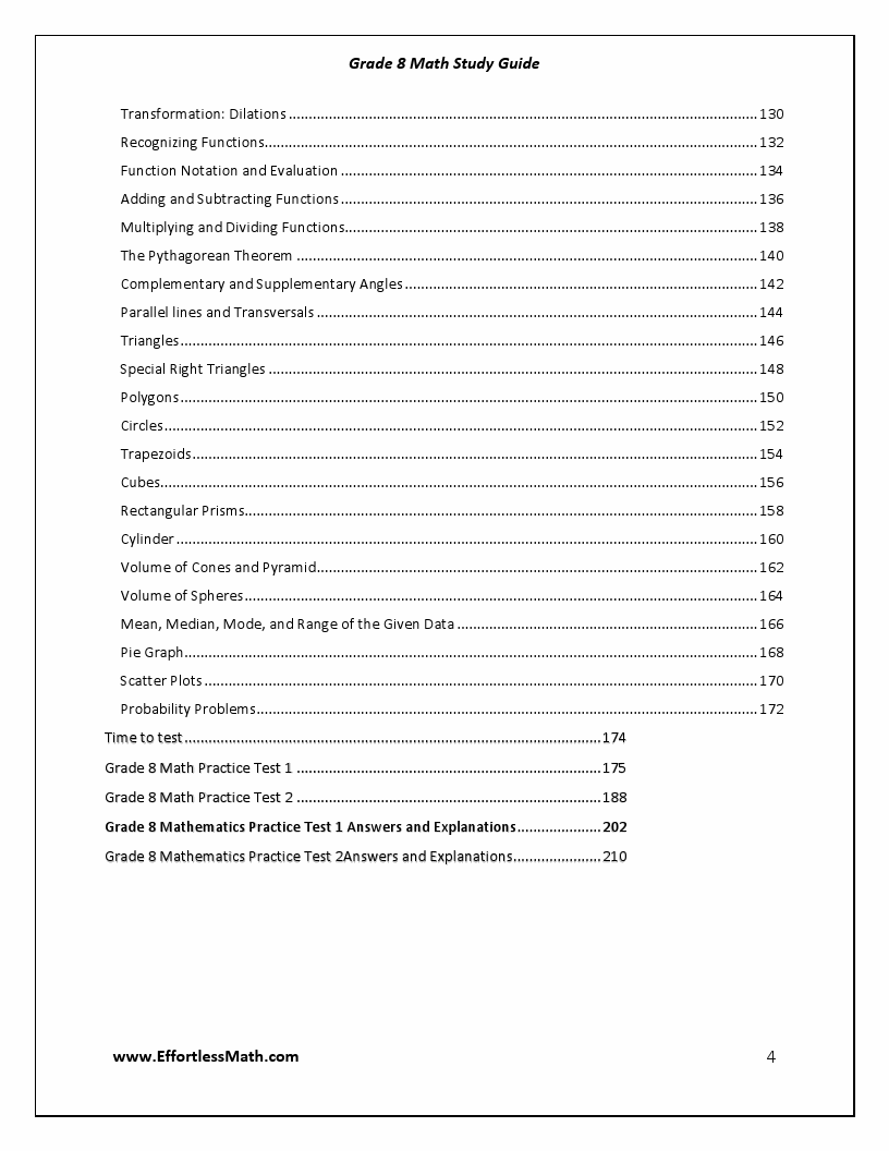 Grade 8 Math Study Guide 2021 – 2022: A Comprehensive Review and Step ...