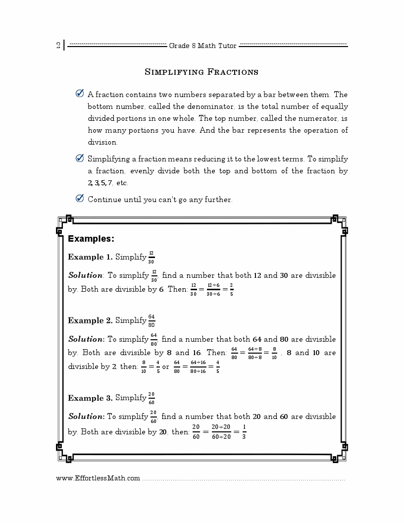 Grade 8 Math Tutor: Everything You Need to Help Achieve an Excellent ...