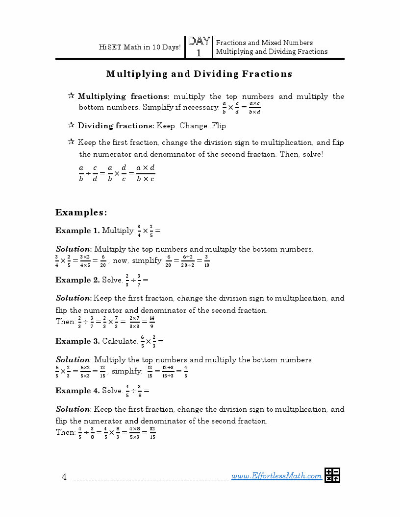 HiSET Math in 10 Days: The Most Effective HiSET Math Crash Course ...