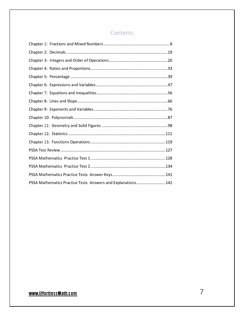 PSSA Grade 8 Math Prep 2020-2021: The Most Comprehensive Review and ...