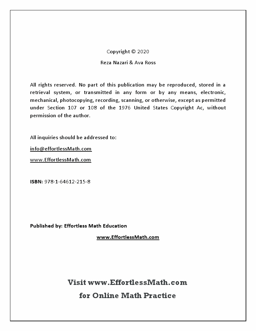 SHSAT Math Preparation 2020 – 2021: SHSAT Math Workbook + 2 Full-Length ...