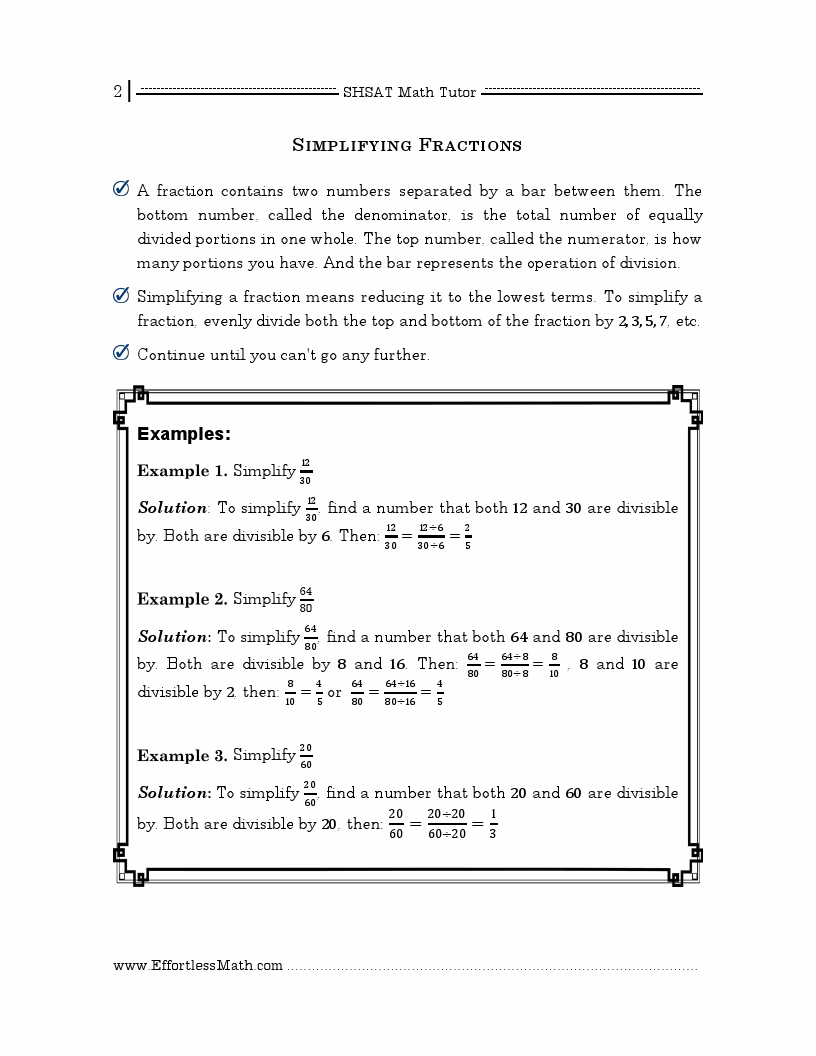 SHSAT Math Tutor: Everything You Need to Help Achieve an Excellent ...