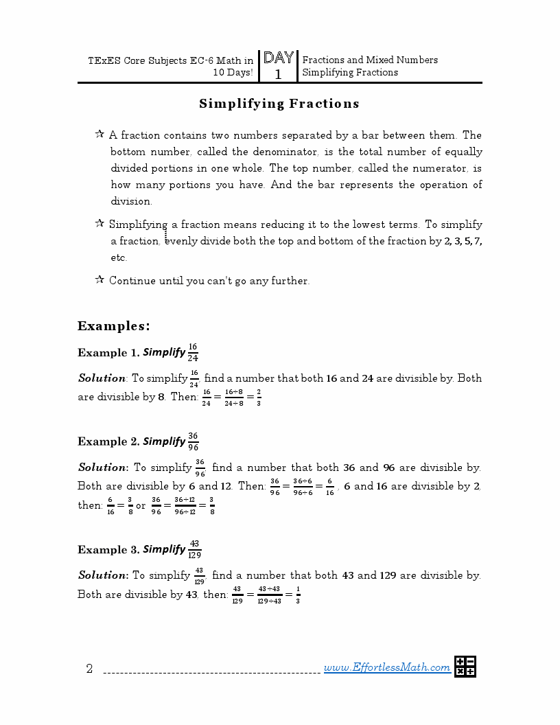 TExES Core Subjects EC-6 Math in 10 Days: The Most Effective TExES Core ...
