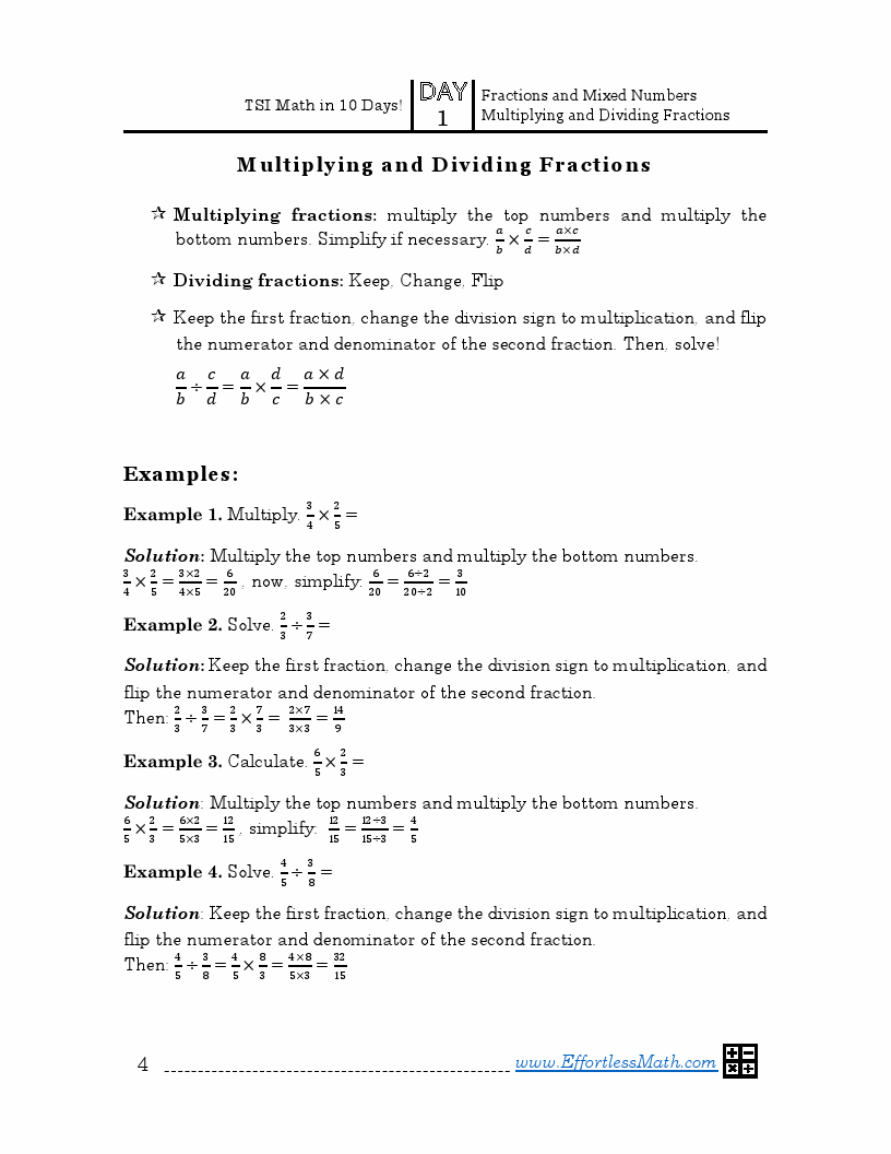 TSI Math in 10 Days: The Most Effective TSI Math Crash Course ...