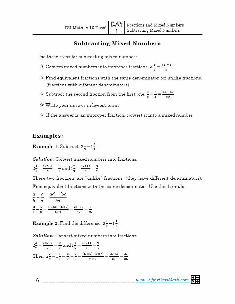 TSI Math in 10 Days: The Most Effective TSI Math Crash Course ...