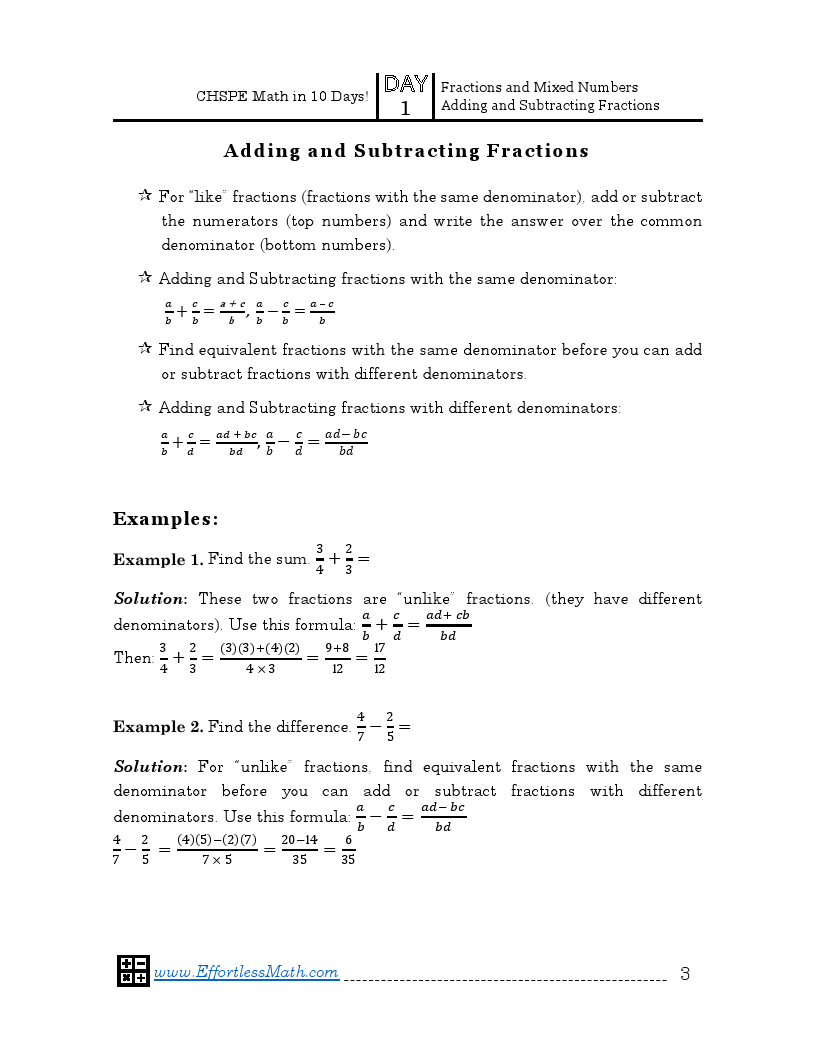 CHSPE Math in 10 Days: The Most Effective CHSPE Math Crash Course ...