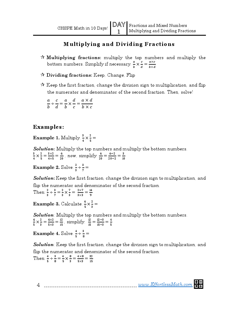 CHSPE Math in 10 Days: The Most Effective CHSPE Math Crash Course ...