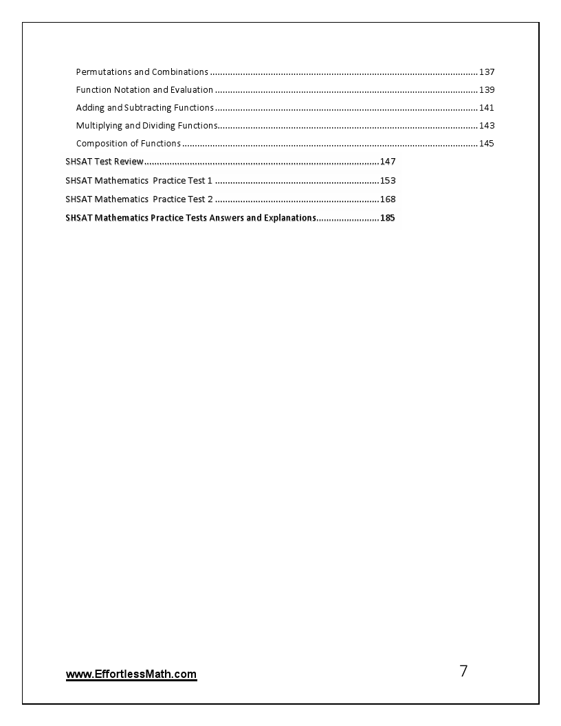 SHSAT Math Workbook 2020 – 2021: The Most Comprehensive Review for the ...