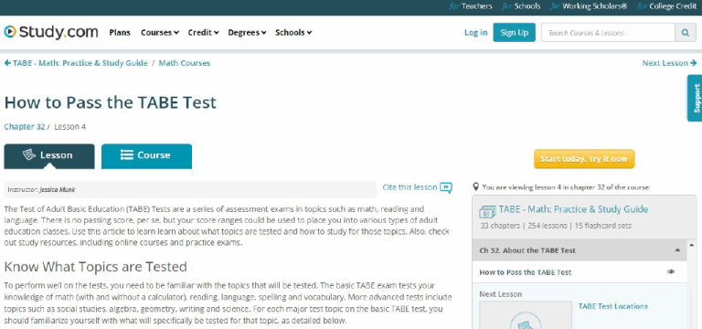 Top 10 Free Websites for TABE Math Preparation - Effortless Math: We ...