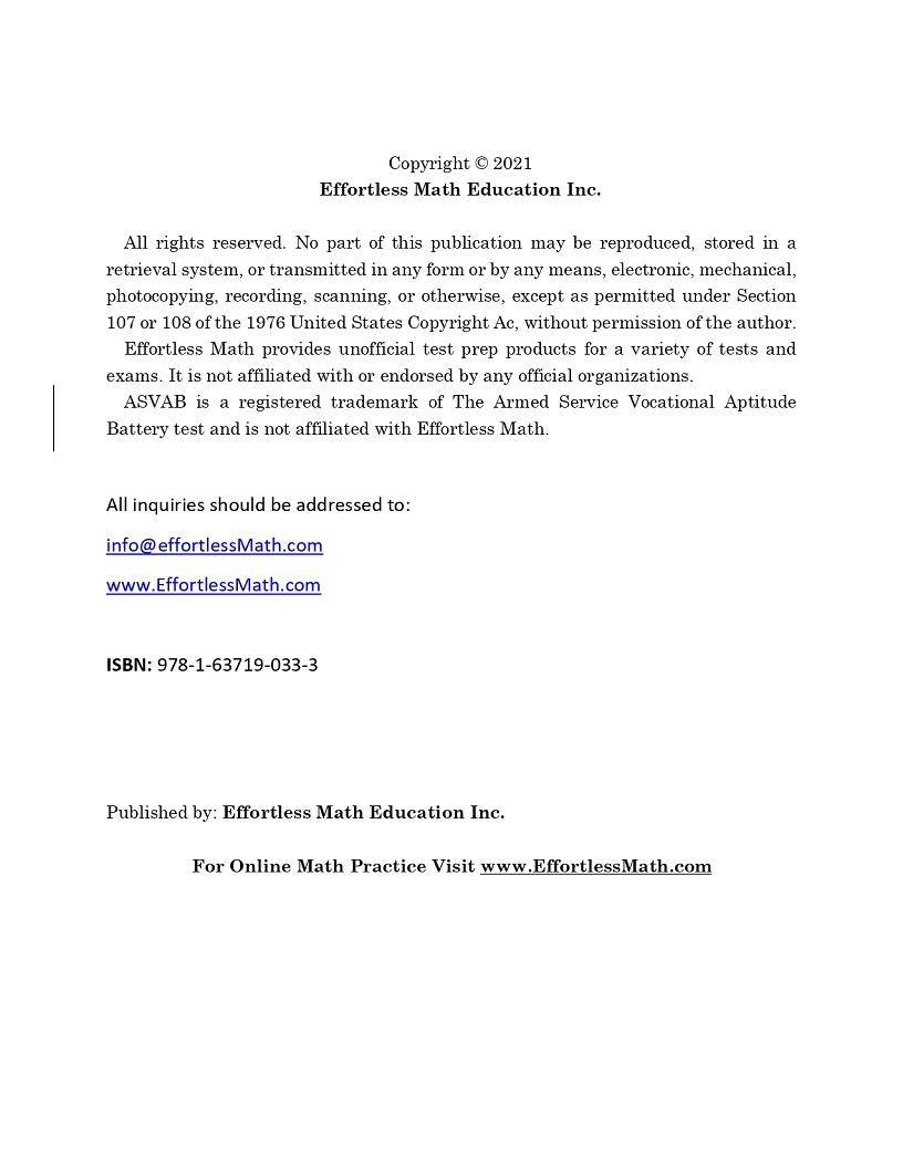 5 ASVAB Math Practice Tests: Extra Practice to Help Achieve an ...