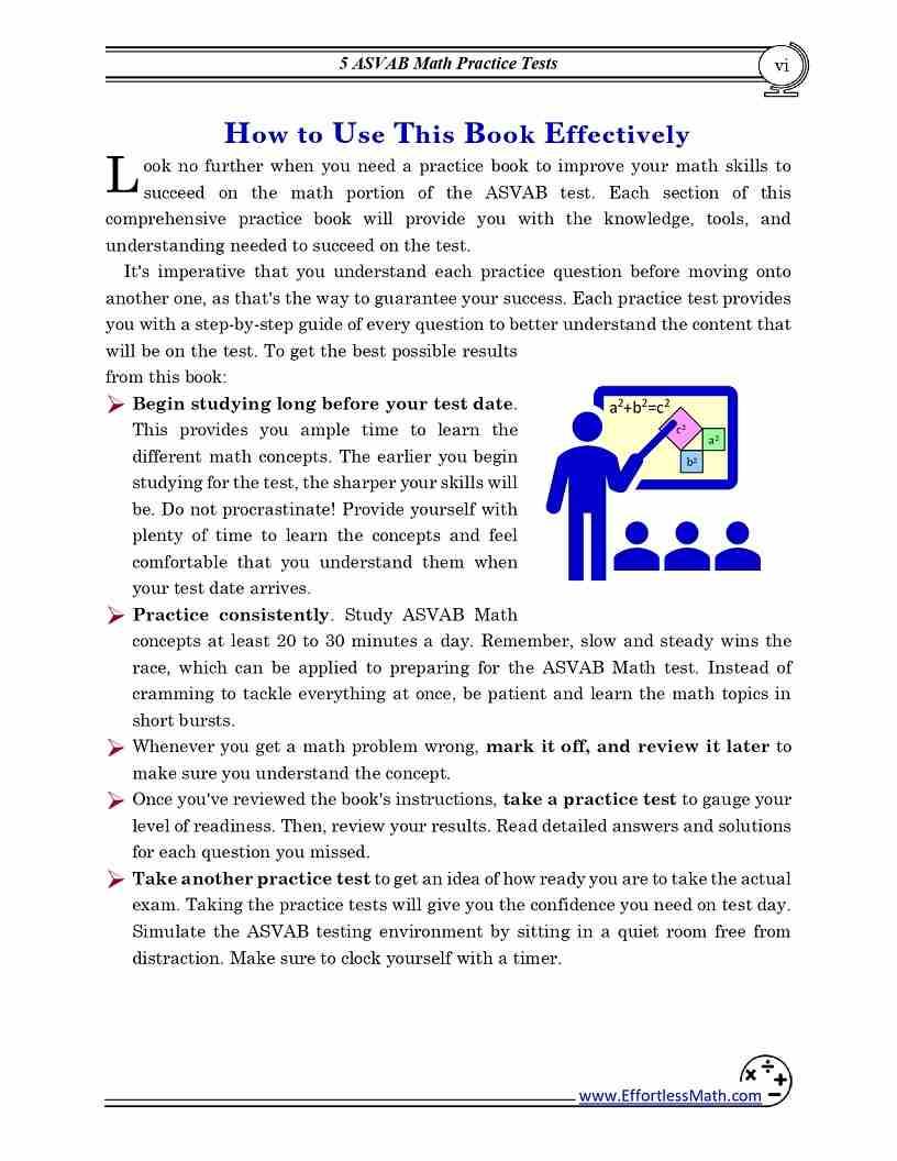 5 ASVAB Math Practice Tests: Extra Practice to Help Achieve an ...