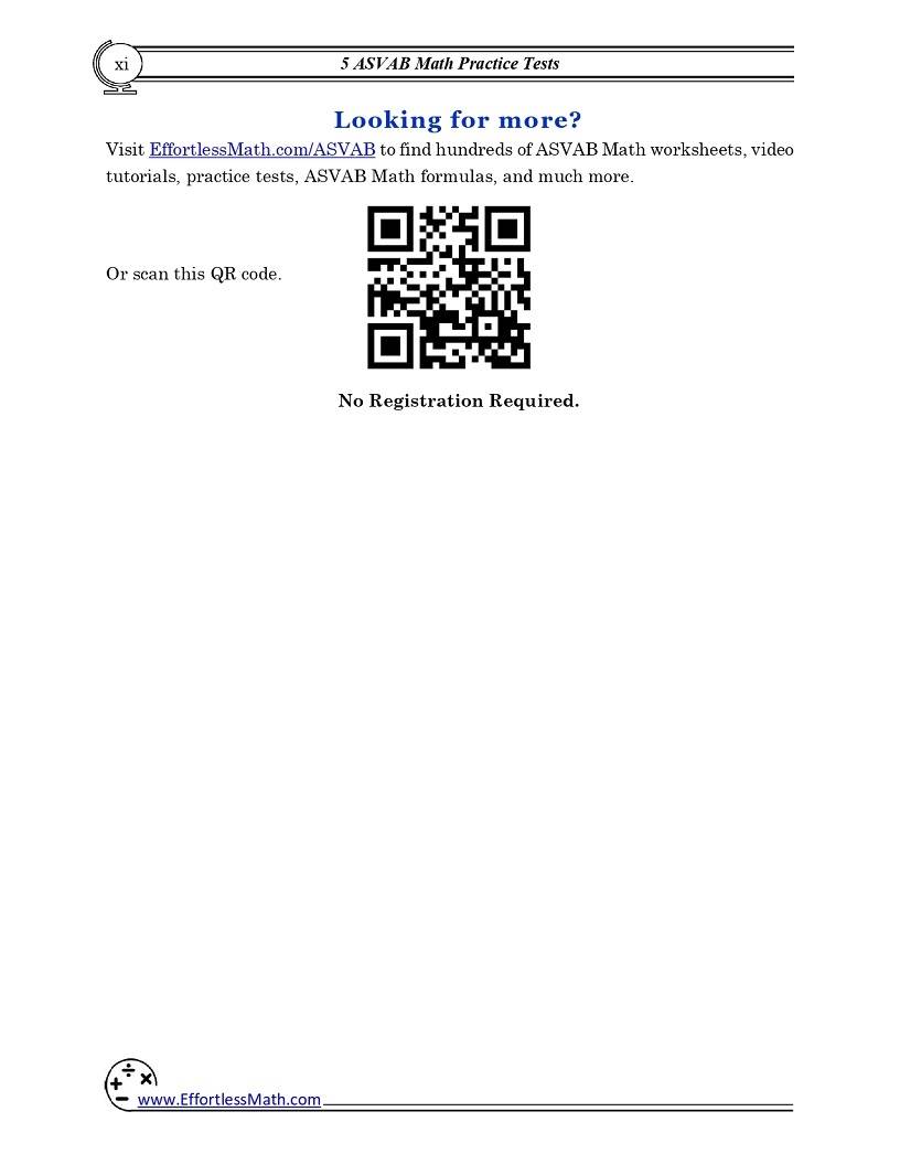 5 ASVAB Math Practice Tests: Extra Practice to Help Achieve an ...