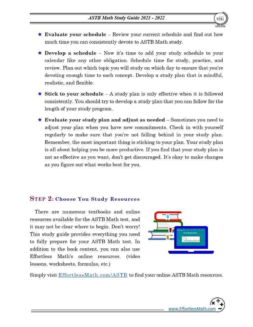 ASTB Math Study Guide: Step-By-Step Guide to Preparing for the ASTB ...