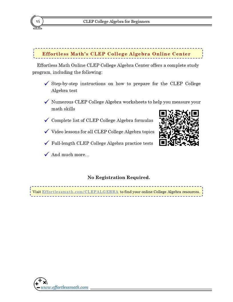 CLEP College Algebra for Beginners: The Ultimate Step by Step Guide to ...