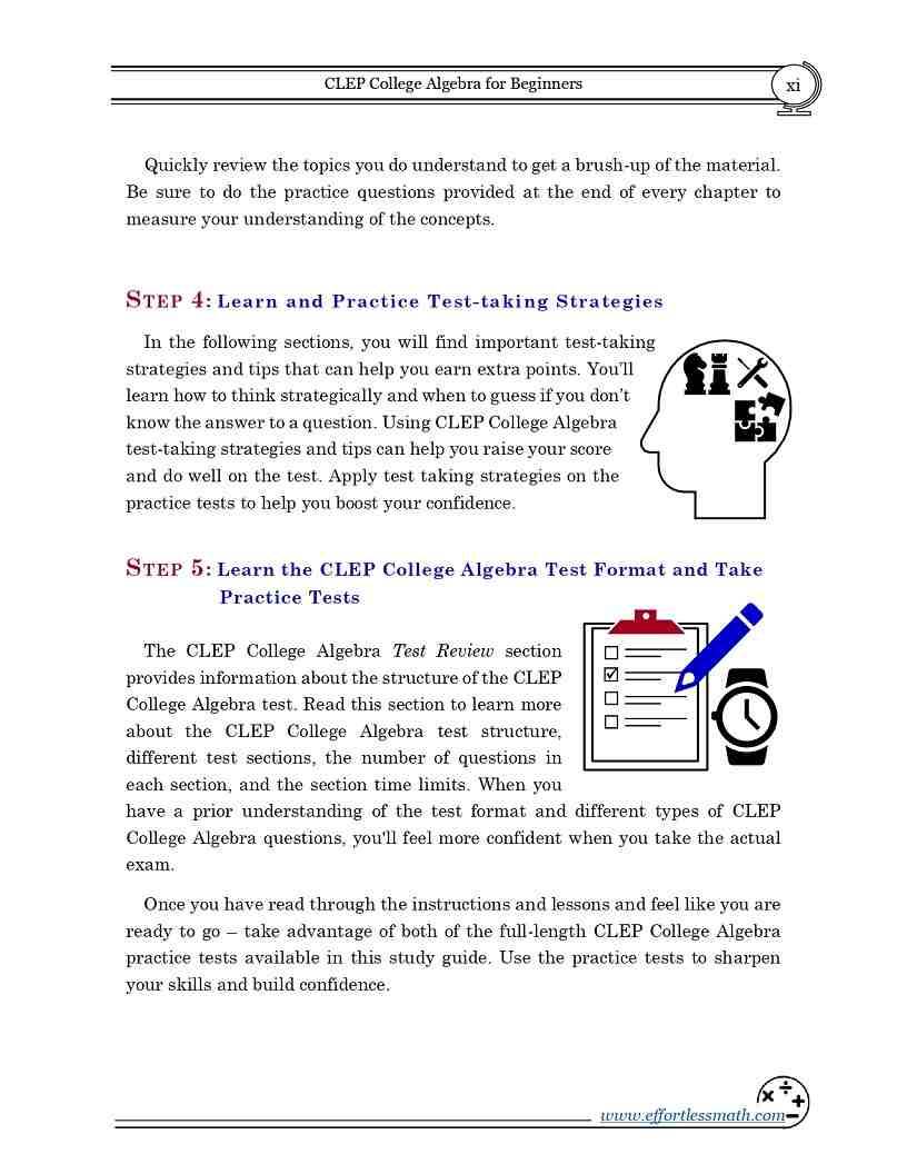 CLEP College Algebra for Beginners: The Ultimate Step by Step Guide to ...