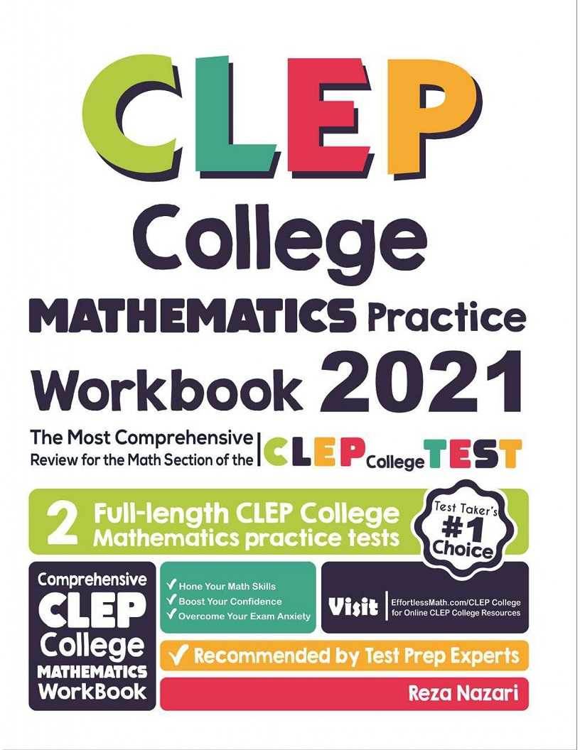 CLEP College Mathematics Practice Workbook: The Most Comprehensive ...