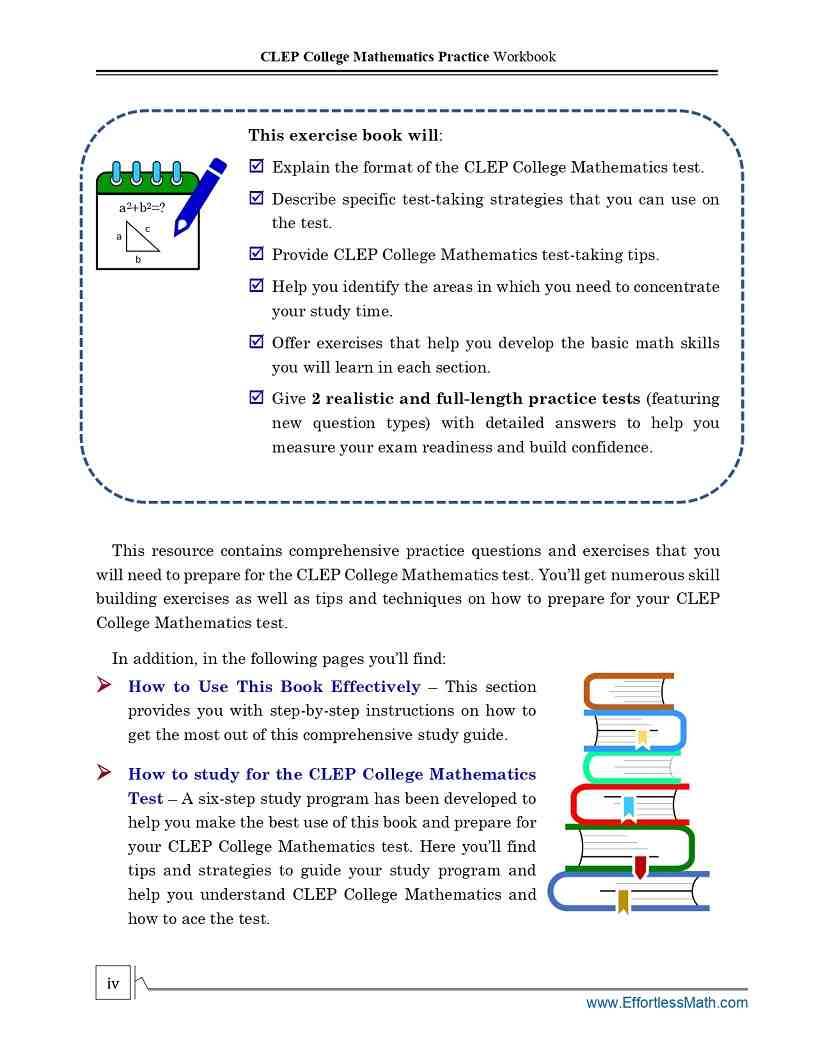 CLEP College Mathematics Practice Workbook: The Most Comprehensive ...