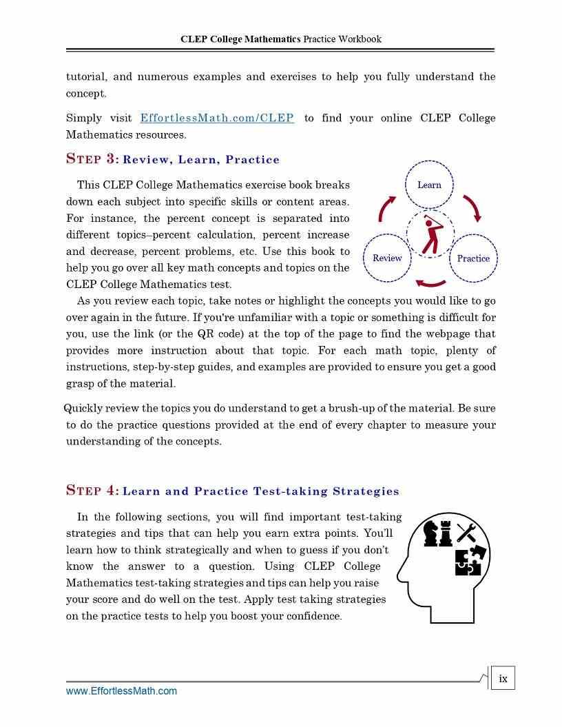 CLEP College Mathematics Practice Workbook: The Most Comprehensive ...