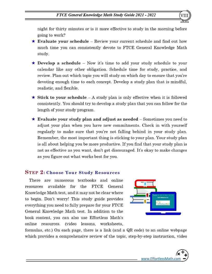 FTCE General Knowledge Math Study Guide: Step-By-Step Guide to ...