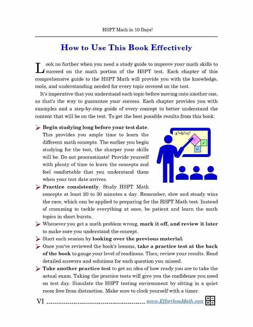 HSPT Math in 10 Days: Step-By-Step Guide to Preparing for the HSPT Math ...