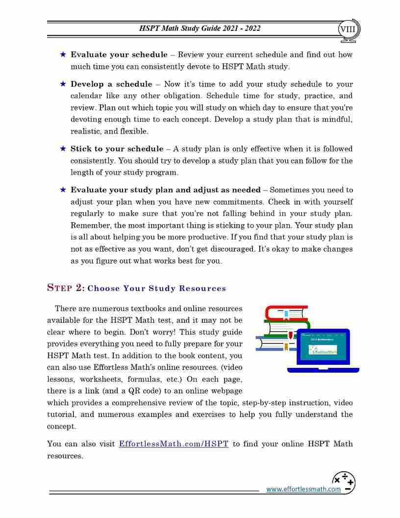 HSPT Math Study Guide: Step-By-Step Guide to Preparing for the HSPT ...