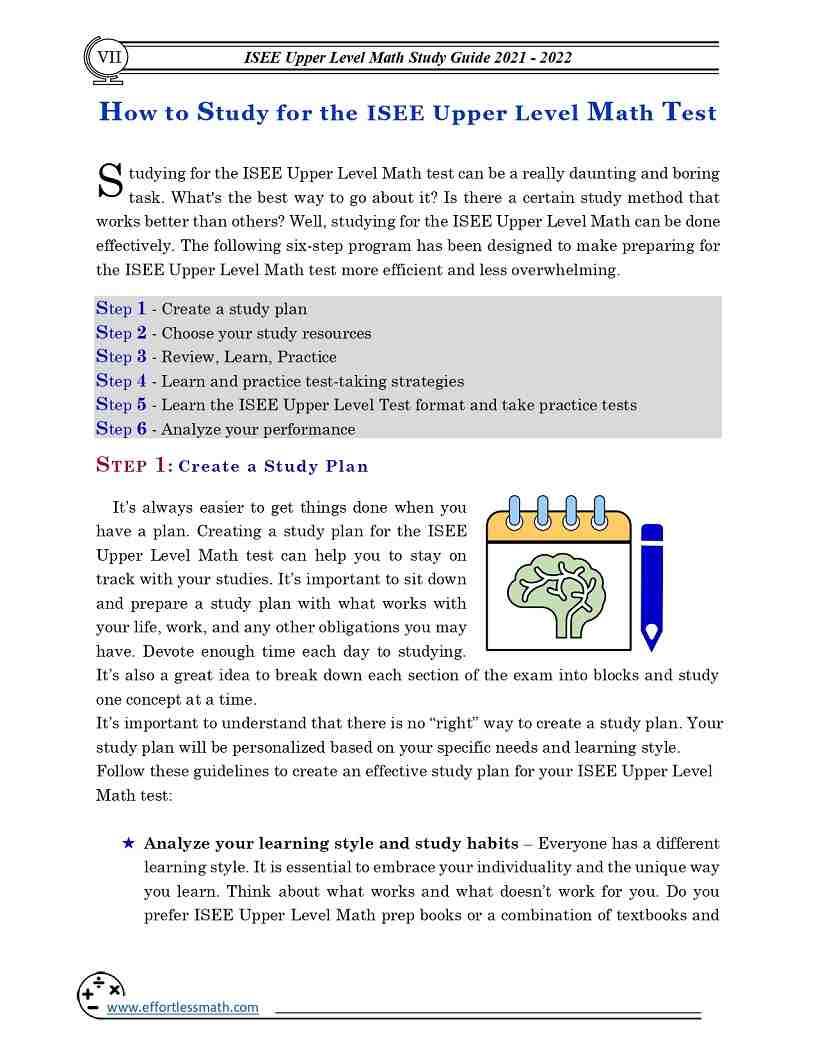 ISEE Upper Level Math Study Guide: Step-By-Step Guide to Preparing for ...