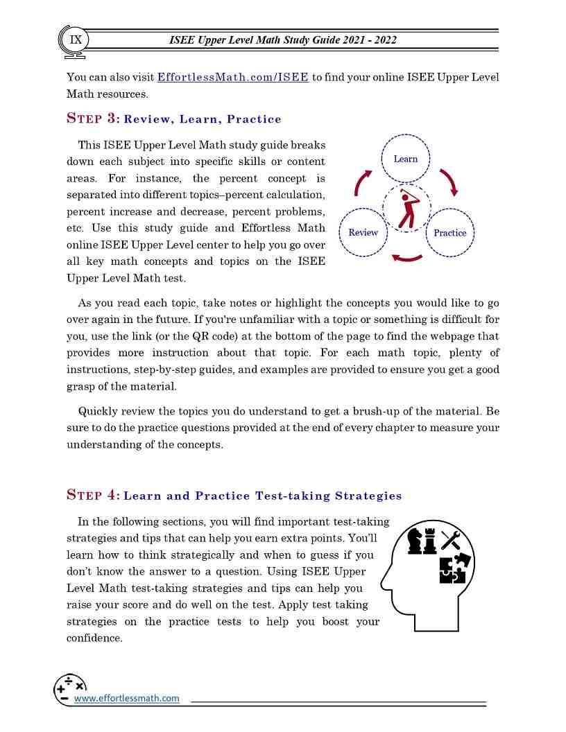 ISEE Upper Level Math Study Guide: Step-By-Step Guide to Preparing for ...