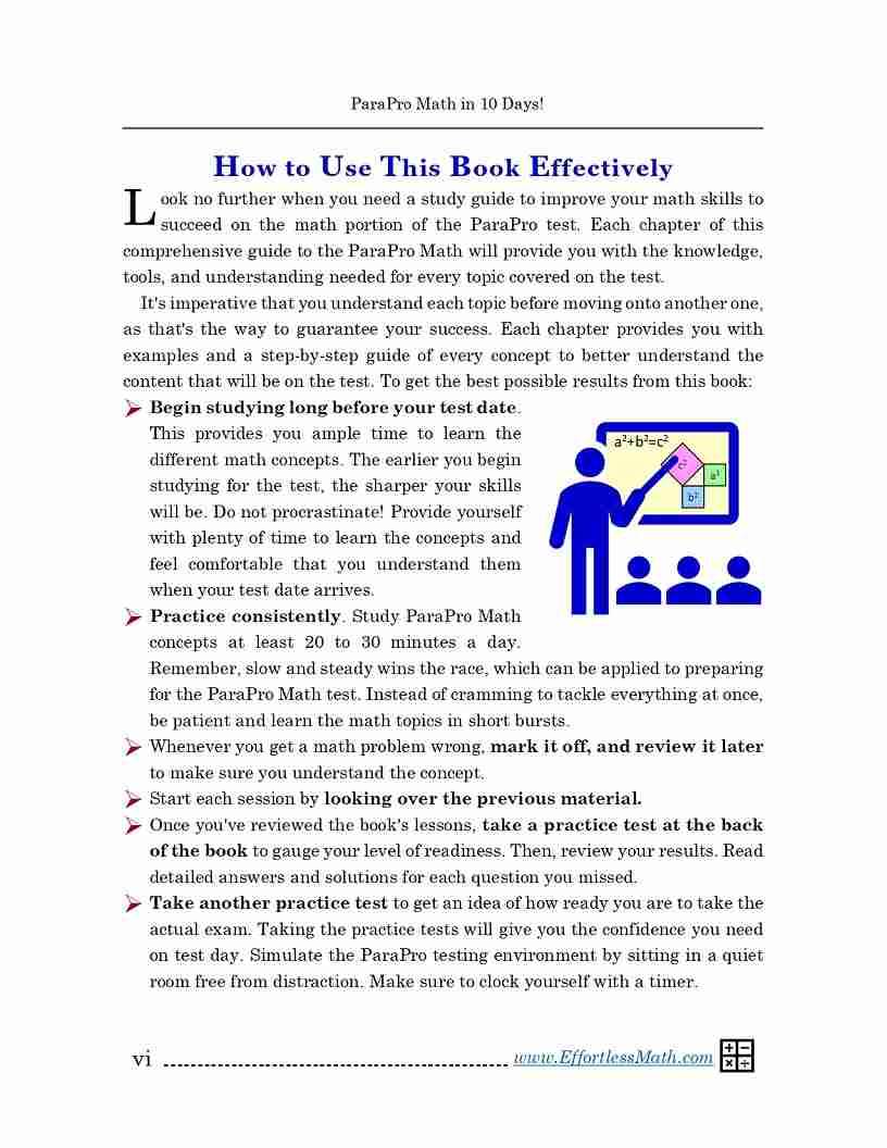 ParaPro Math in 10 Days: The Most Effective ParaPro Math Crash Course
