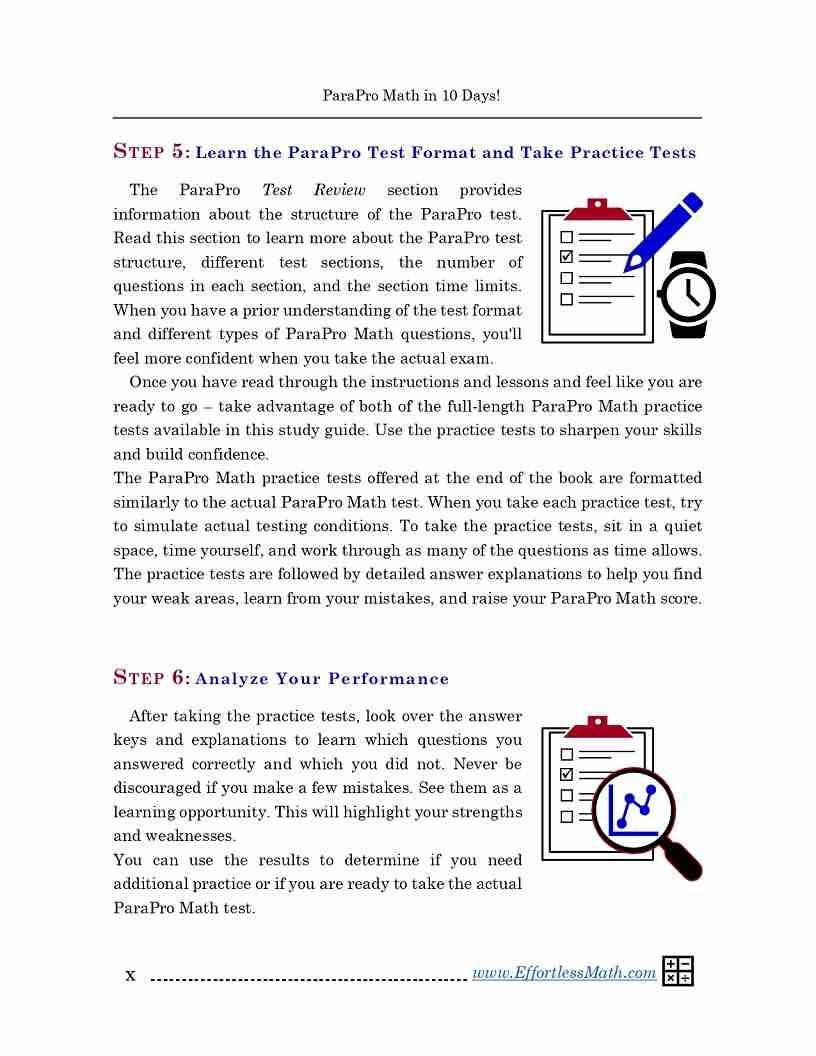 ParaPro Math in 10 Days: The Most Effective ParaPro Math Crash Course