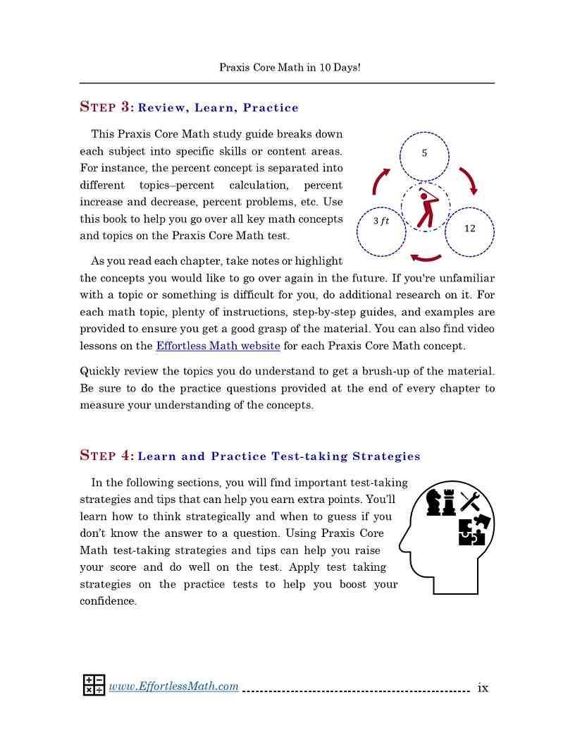 Praxis Core Math in 10 Days: The Most Effective Praxis Core Math Crash ...