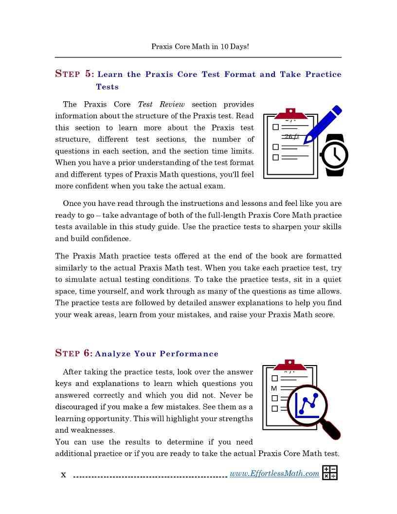 Praxis Core Math in 10 Days: The Most Effective Praxis Core Math Crash ...