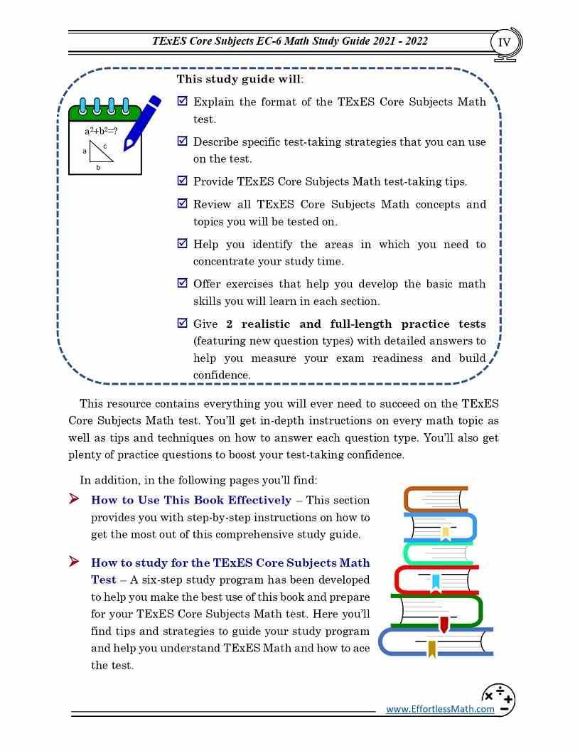 TExES Core Subjects EC-6 Math Study Guide: Step-By-Step Guide to ...