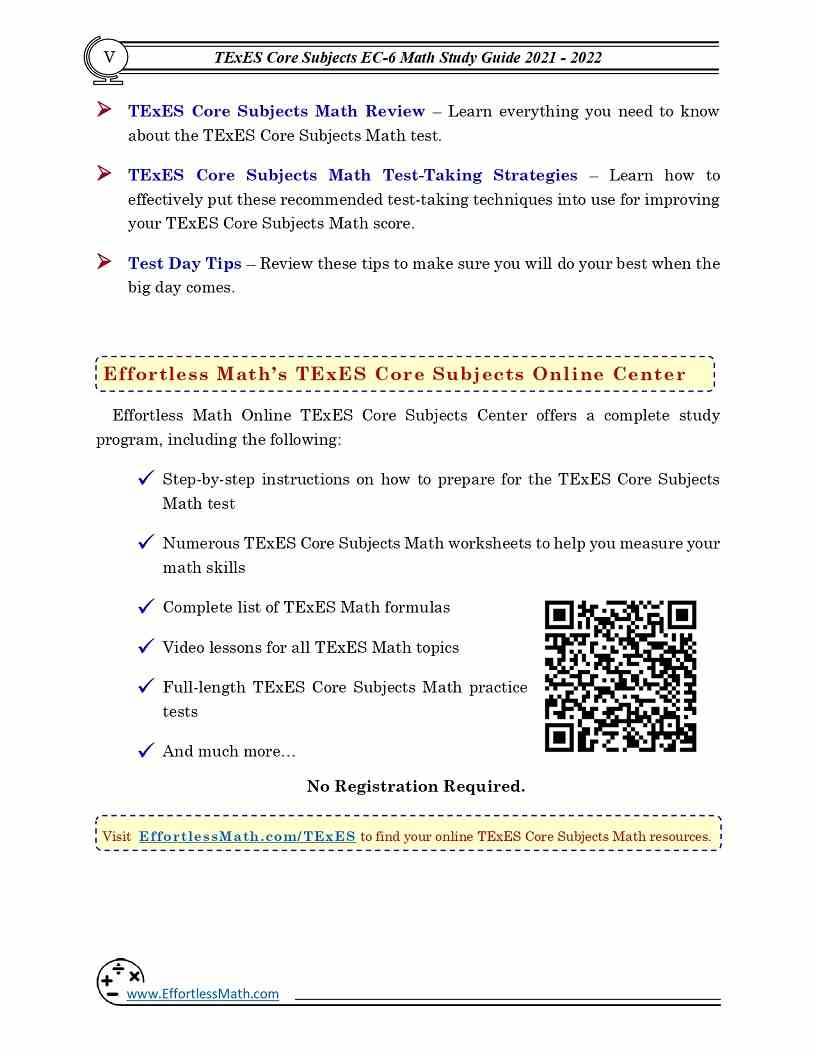 TExES Core Subjects EC-6 Math Study Guide: Step-By-Step Guide to ...