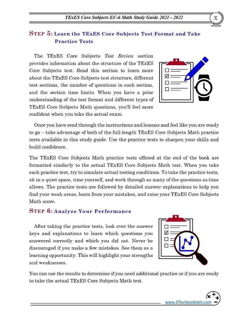 TExES Core Subjects EC-6 Math Study Guide: Step-By-Step Guide to ...