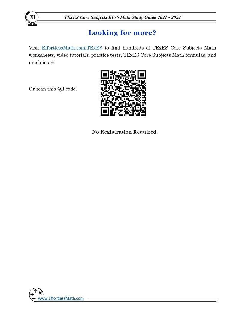 TExES Core Subjects EC-6 Math Study Guide: Step-By-Step Guide to ...