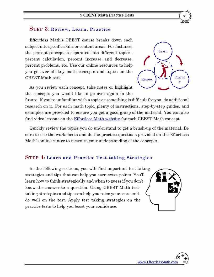 5 CBEST Math Practice Tests: Extra Practice to Help Achieve an ...