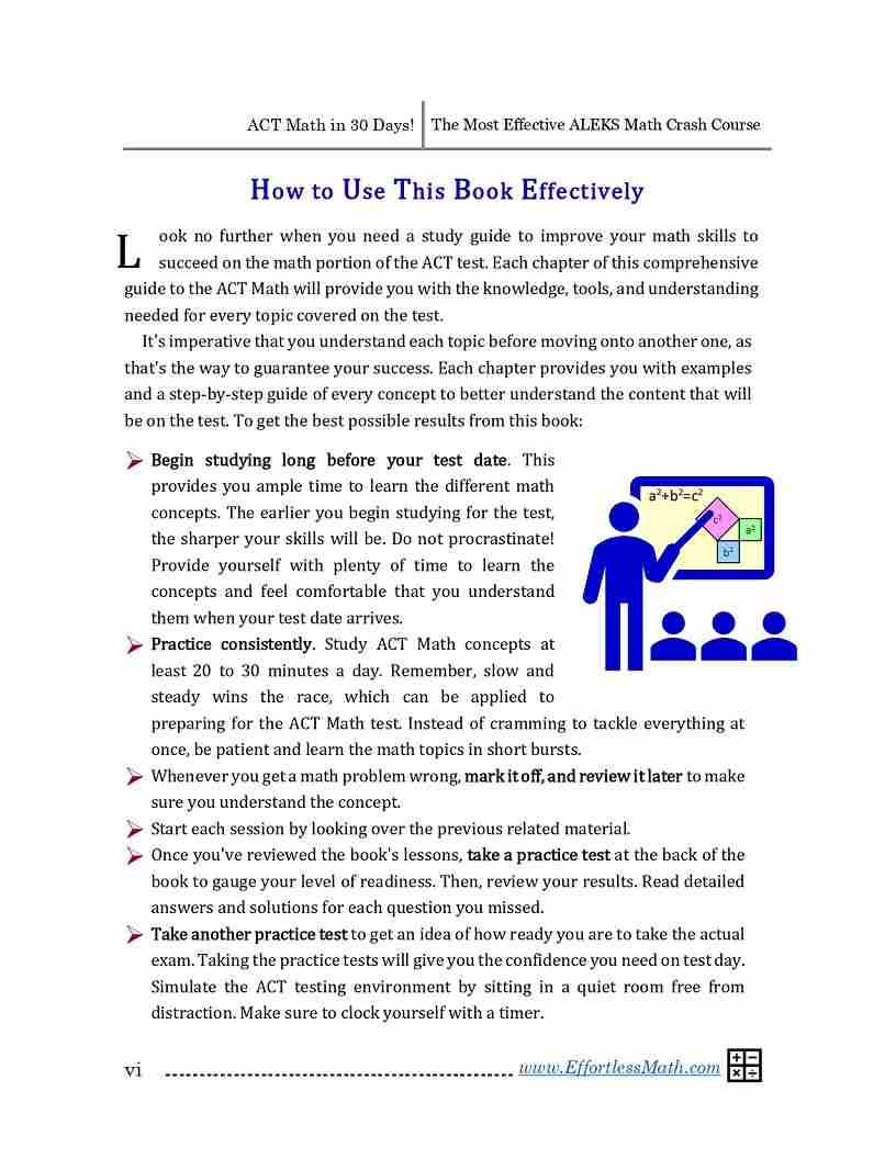 ACT Math in 30 Days: The Most Effective ACT Math Crash Course ...