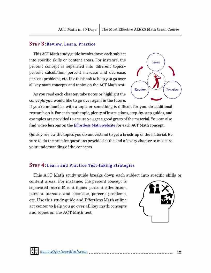 ACT Math in 30 Days: The Most Effective ACT Math Crash Course ...