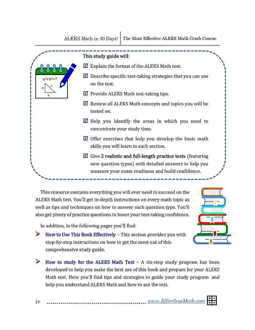 ALEKS Math in 30 Days: The Most Effective ALEKS Math Crash Course ...