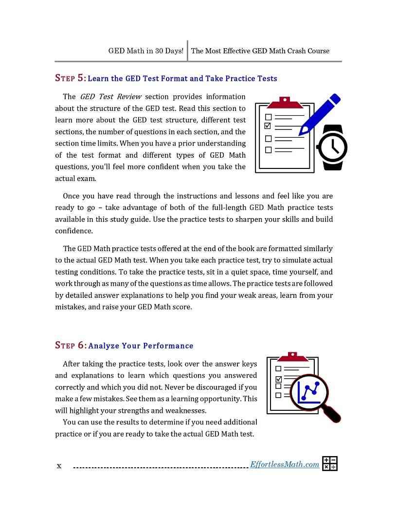 GED Math in 30 Days: The Most Effective GED Math Crash Course ...