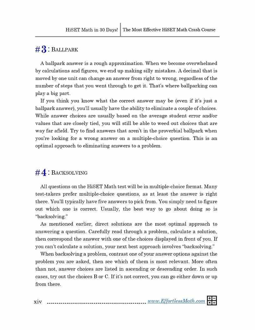 HiSET Math in 30 Days: The Most Effective HiSET Math Crash Course ...