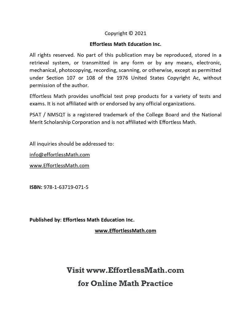 PSAT Math Study Guide: Step-By-Step Guide to Preparing for the PSAT ...