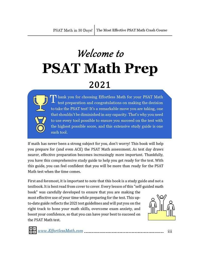 PSAT Math in 30 Days: The Most Effective PSAT Math Crash Course ...
