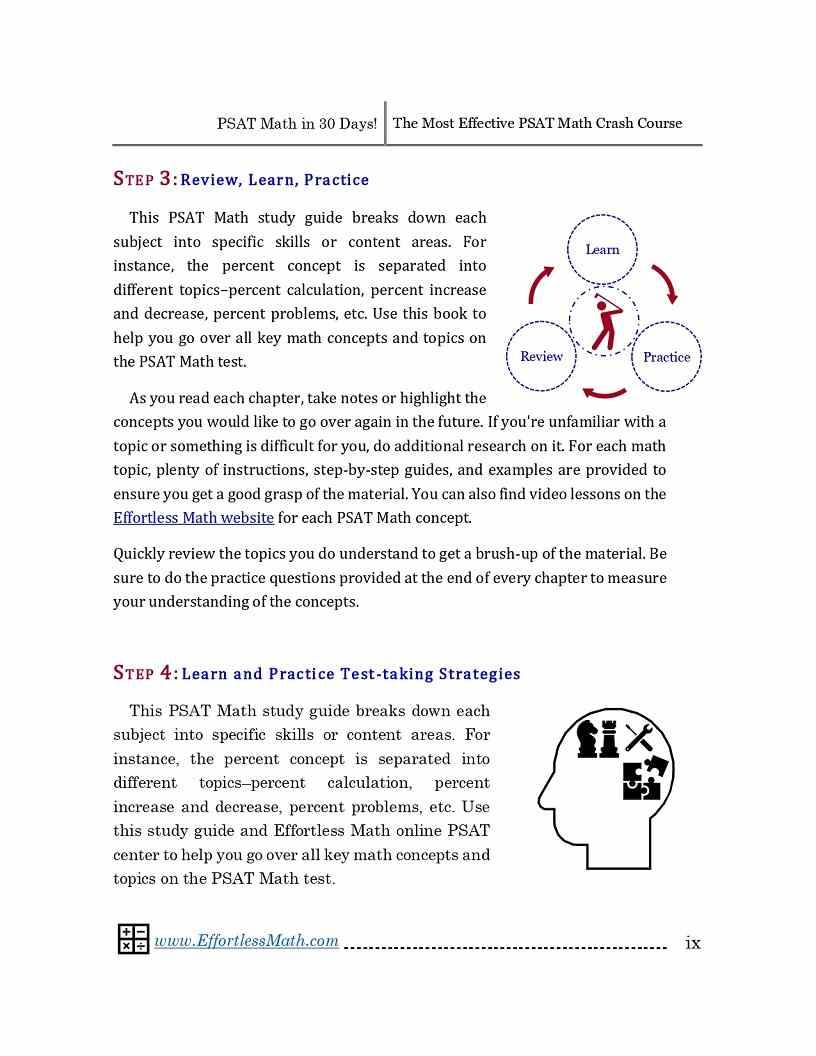 PSAT Math in 30 Days: The Most Effective PSAT Math Crash Course ...