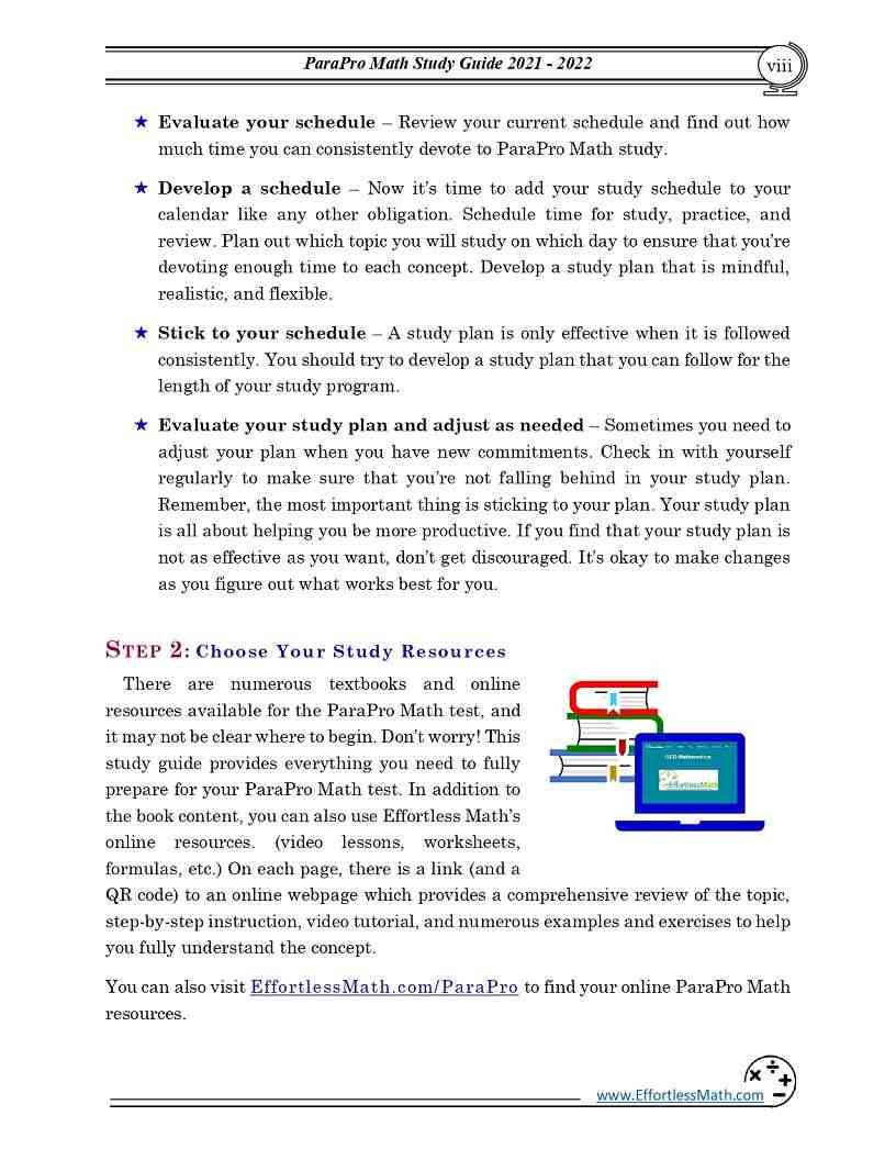 ParaPro Math Study Guide: Step-By-Step Guide to Preparing for the ...