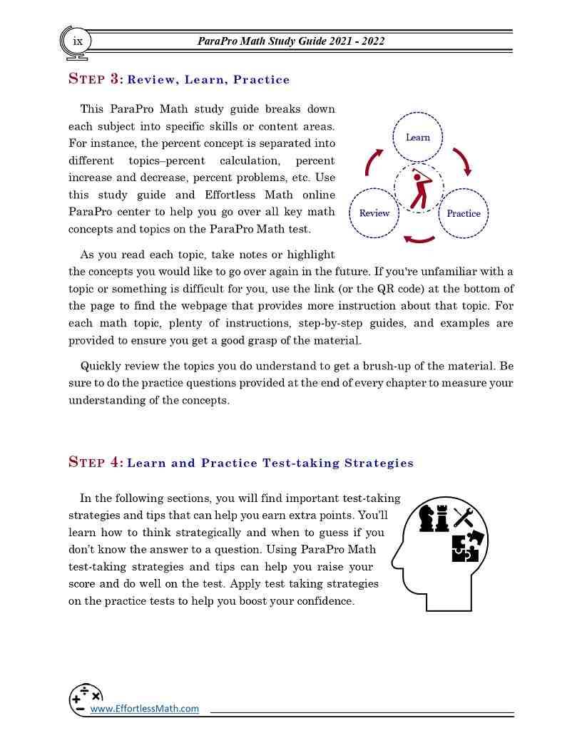 ParaPro Math Study Guide: Step-By-Step Guide to Preparing for the ...